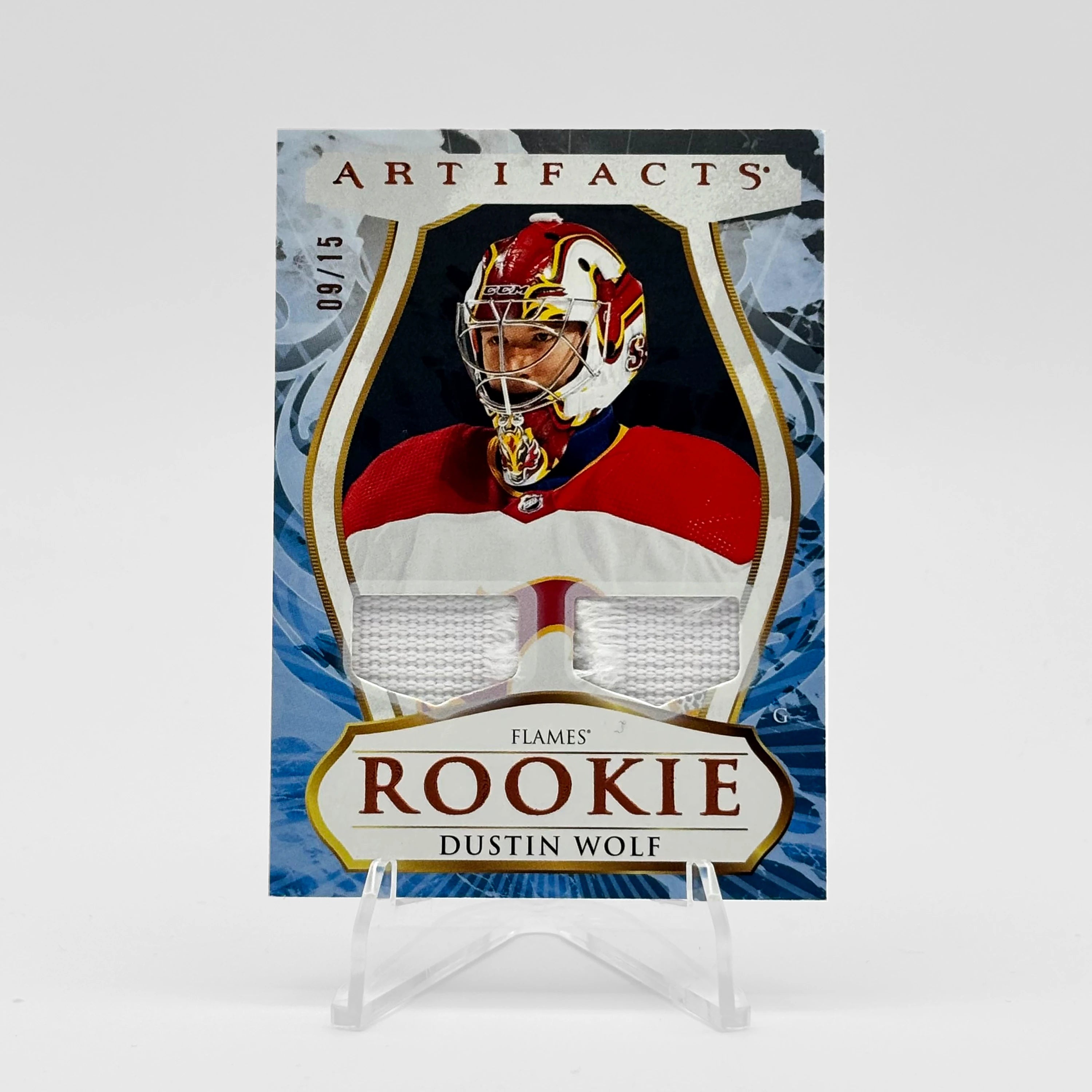 2023 - 24 UD ARTIFACTS - ROOKIE JERSEY - DUSTIN WOLF – OG Sports